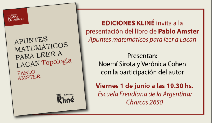 Presentación del libro de Pablo Amster: «Apuntes matemáticos para leer ...